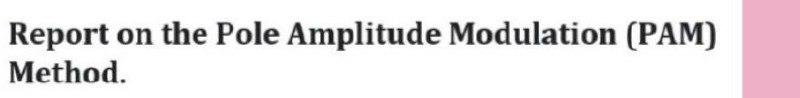 Solved Report on the Pole Amplitude Modulation (PAM) Method. | Chegg.com