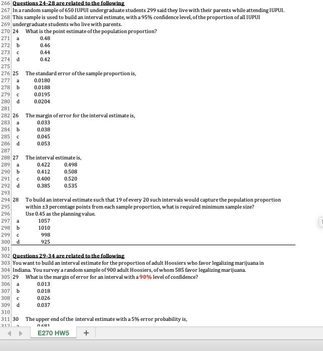 Solved с C a с 266 Questions 24-28 are related to the | Chegg.com