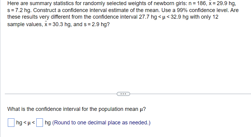 Solved Here are summary statistics for randomly selected | Chegg.com