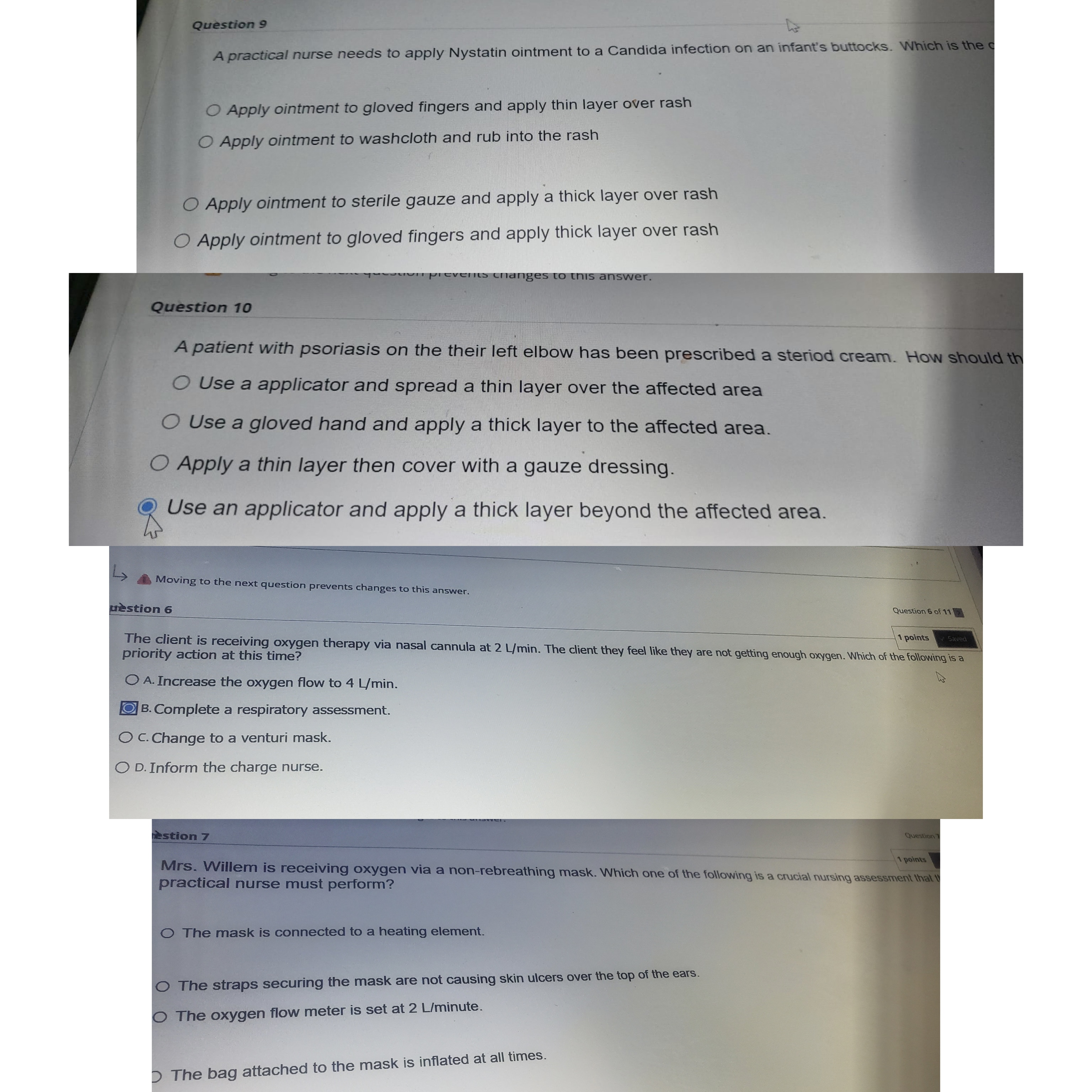 Solved A Practical Nurse Needs To Apply Nystatin Ointment To