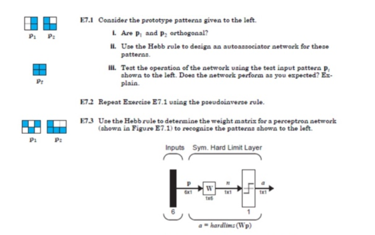 P: P: E7.1 Consider the prototype patteras given to | Chegg.com
