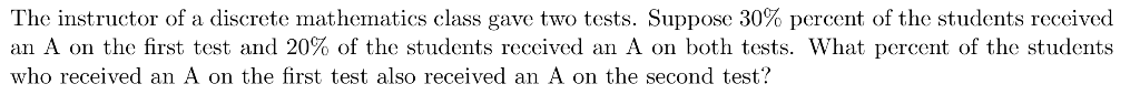 Solved The instructor o a discrete mathematics class gave | Chegg.com