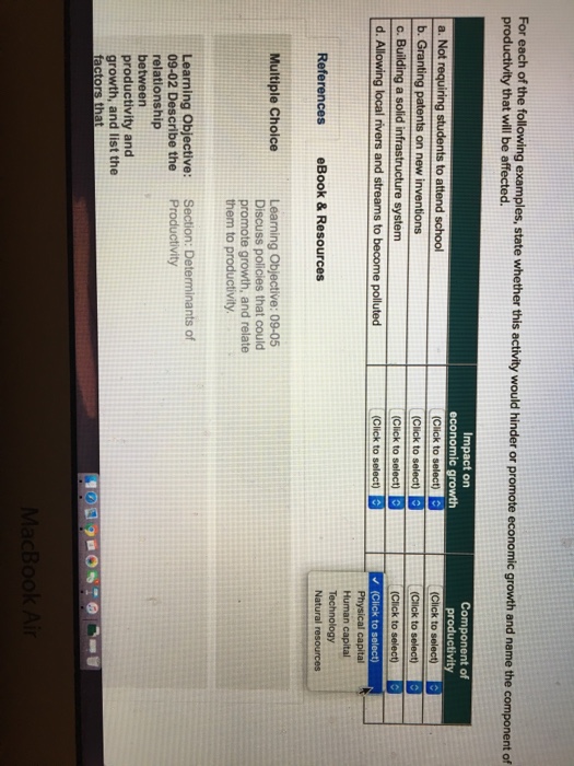 Solved For each of the following examples, state whether | Chegg.com