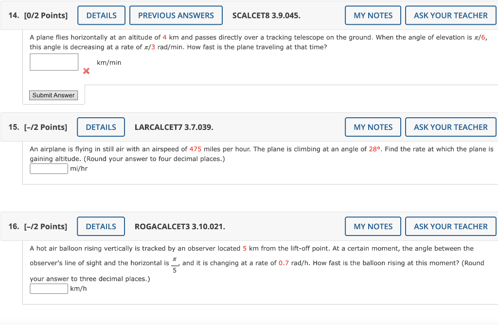 Solved 14. [0/2 points] DETAILS PREVIOUS ANSWERS SCALCET8 | Chegg.com