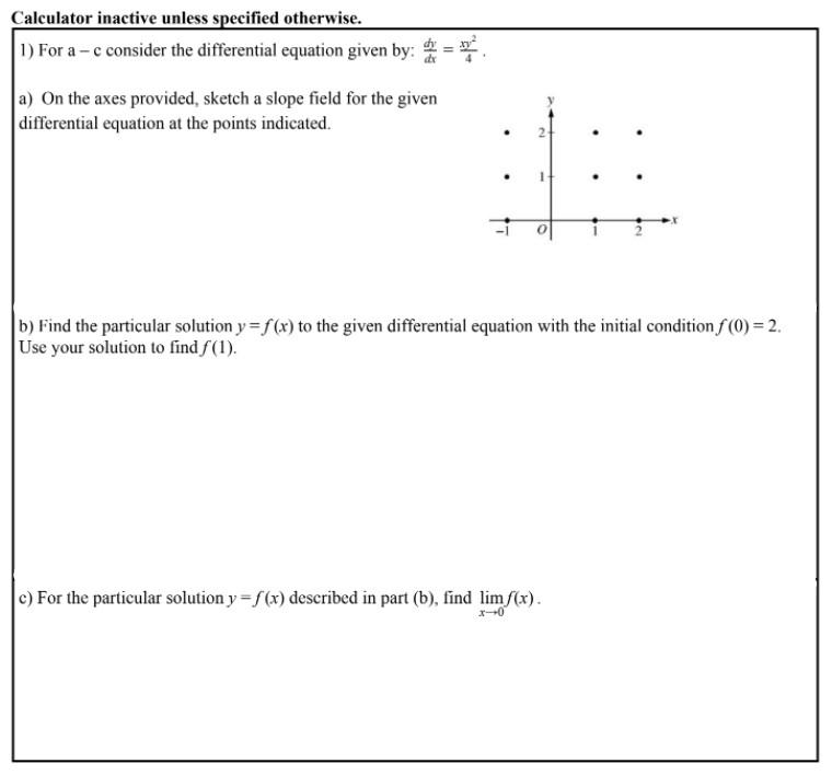 Solved Calculator inactive unless specified otherwise. 1) | Chegg.com