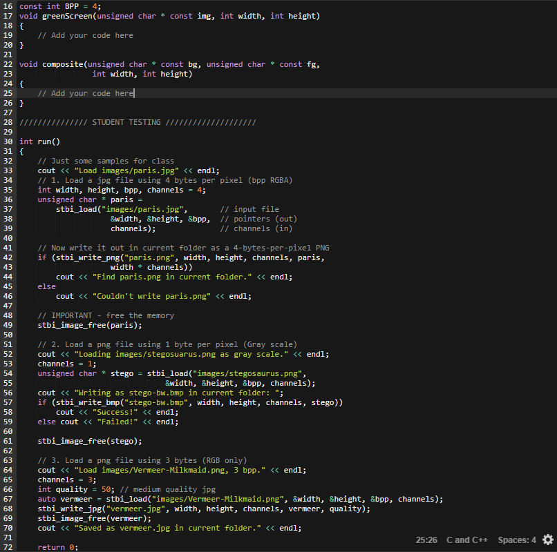 Solved Green Screen ast assignment you learned how to open a | Chegg.com