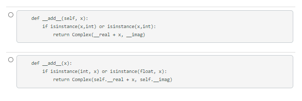 Solved Suppose you are implementing a class called Complex | Chegg.com