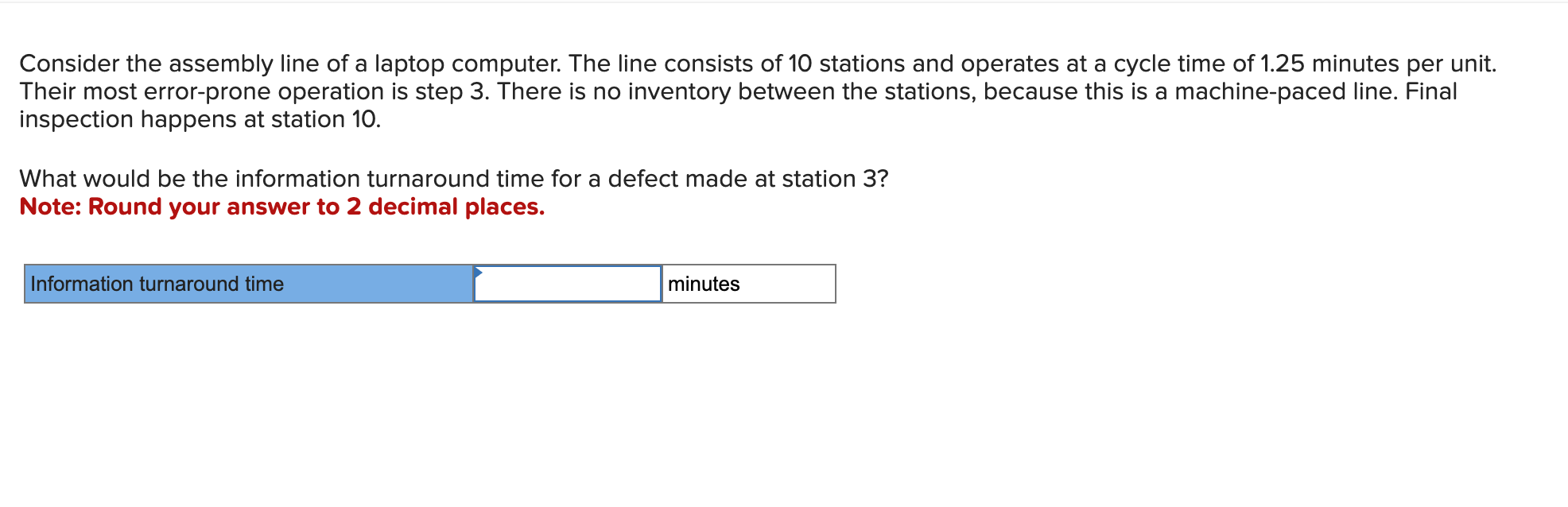 Solved Consider the assembly line of a laptop computer. The | Chegg.com