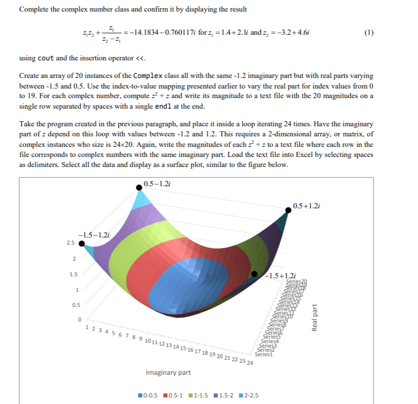 Solved class Complex { double real, imag; public: Complex ); | Chegg.com