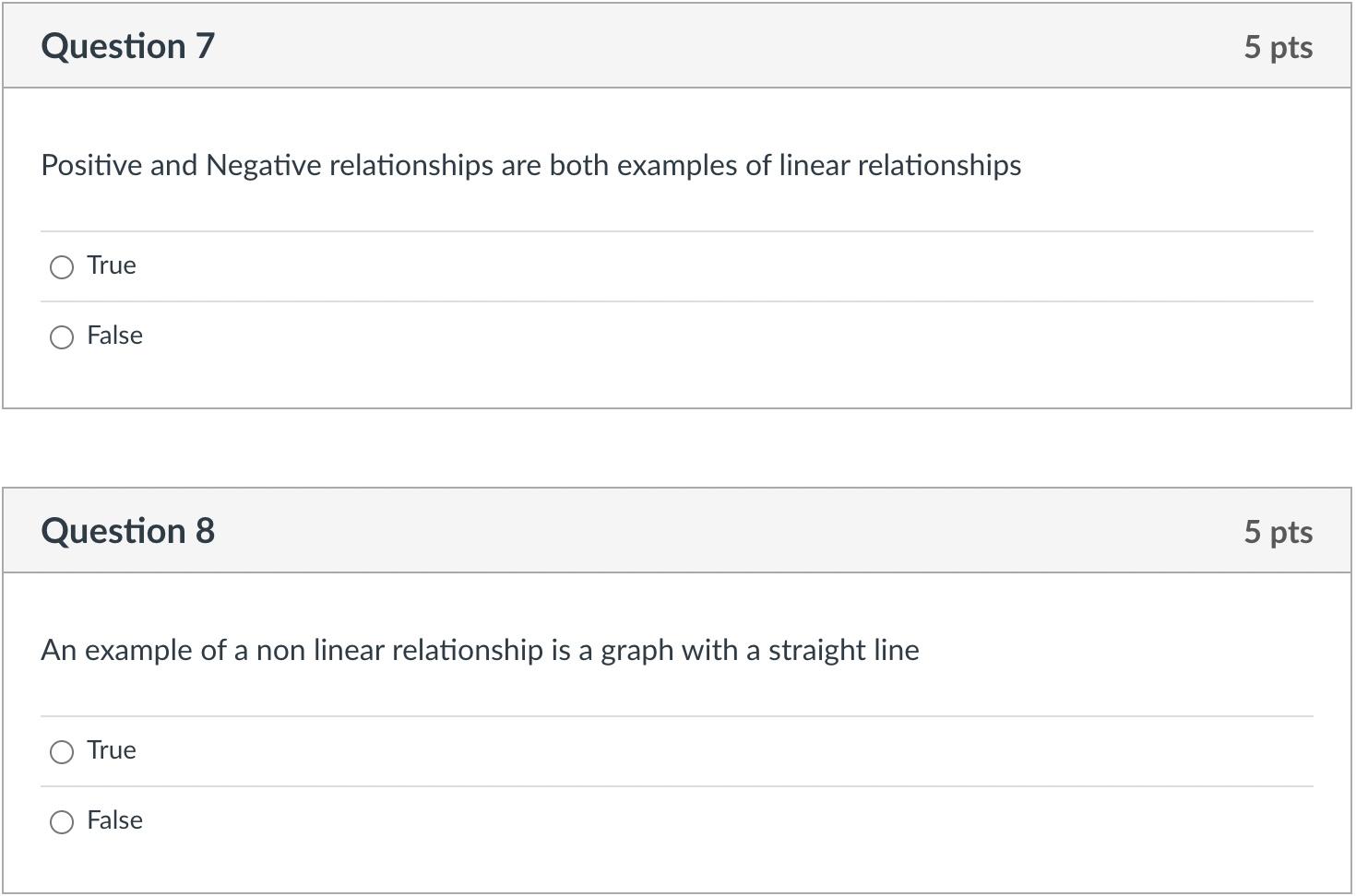 Solved Question 7 5 pts Positive and Negative relationships | Chegg.com