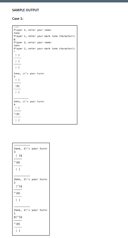 TASK This task builds on the tic-tac-toe lab from | Chegg.com