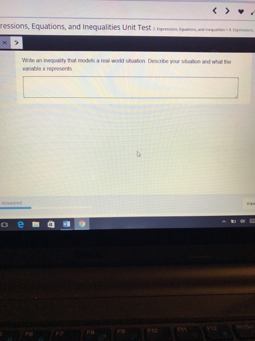 Solved Write an inequality that models a real-world | Chegg.com