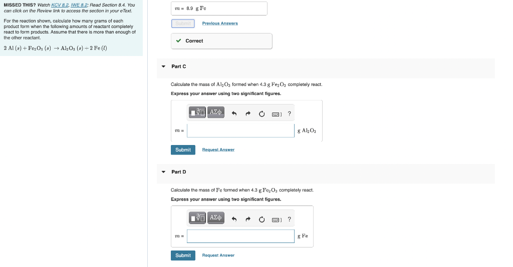 Solved PLEASE HELP! TY! :) // CHEMISTRY Part C - Calculate | Chegg.com