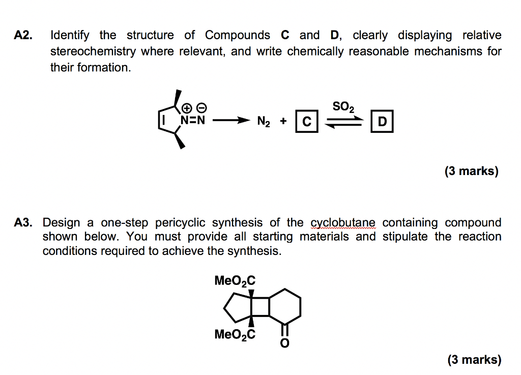 Solved A2. Identify the structure of Compounds C and D, | Chegg.com