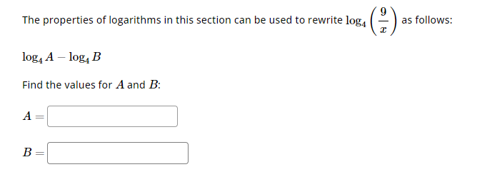 Solved The properties of logarithms in this section can be | Chegg.com