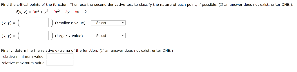 Solved Find the critical points of the function. Then use | Chegg.com