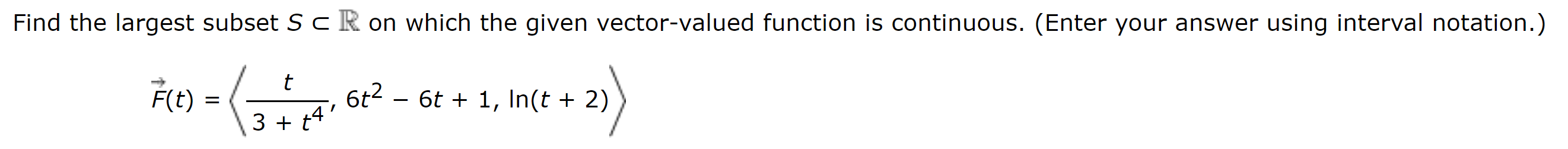 Solved Find the largest subset SCR on which the given | Chegg.com