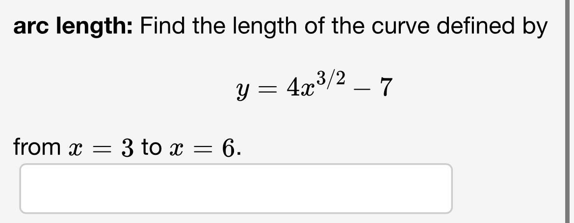 Solved arc length: Find the length of the curve defined by | Chegg.com