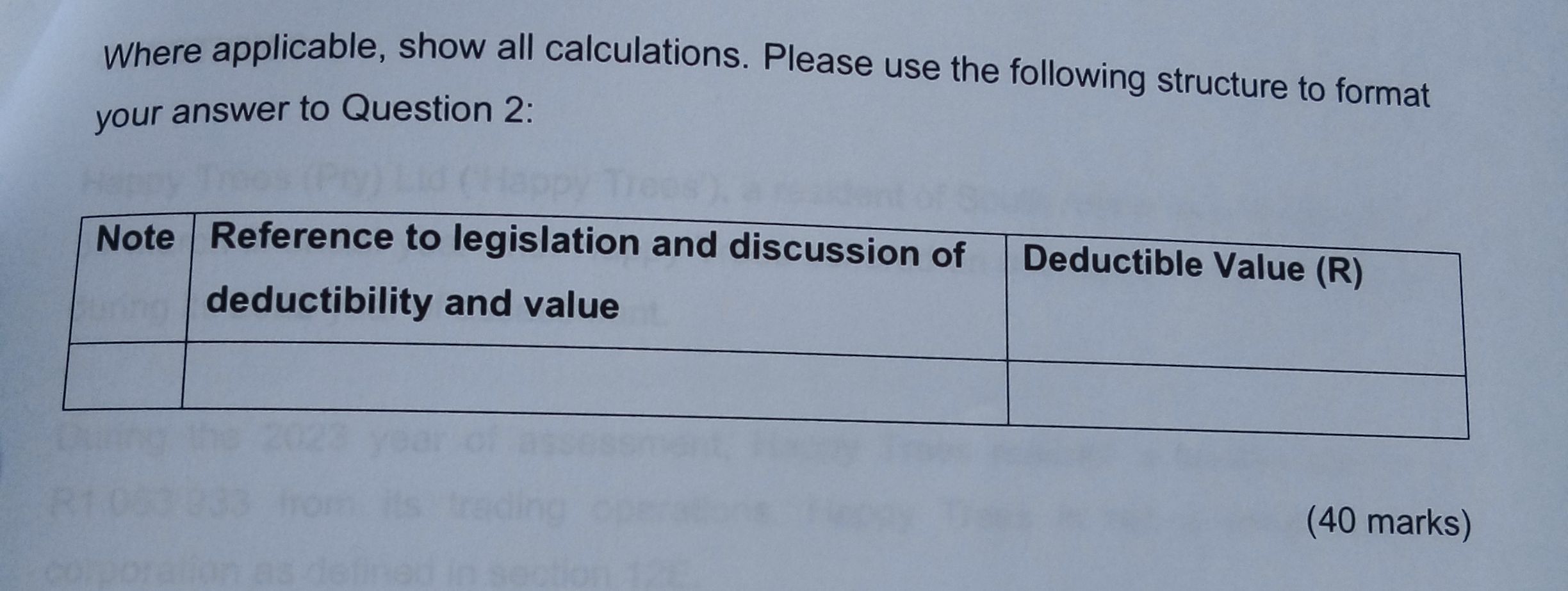 Solved QUESTION 2 (40 marks) Book Haven (Pty) Ltd ('Book | Chegg.com
