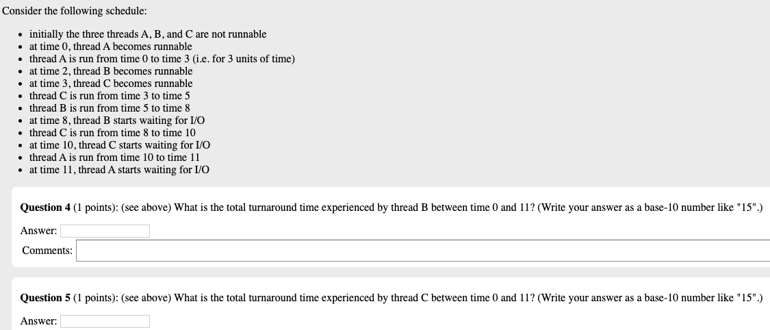 Solved Consider the following schedule: • initially the | Chegg.com