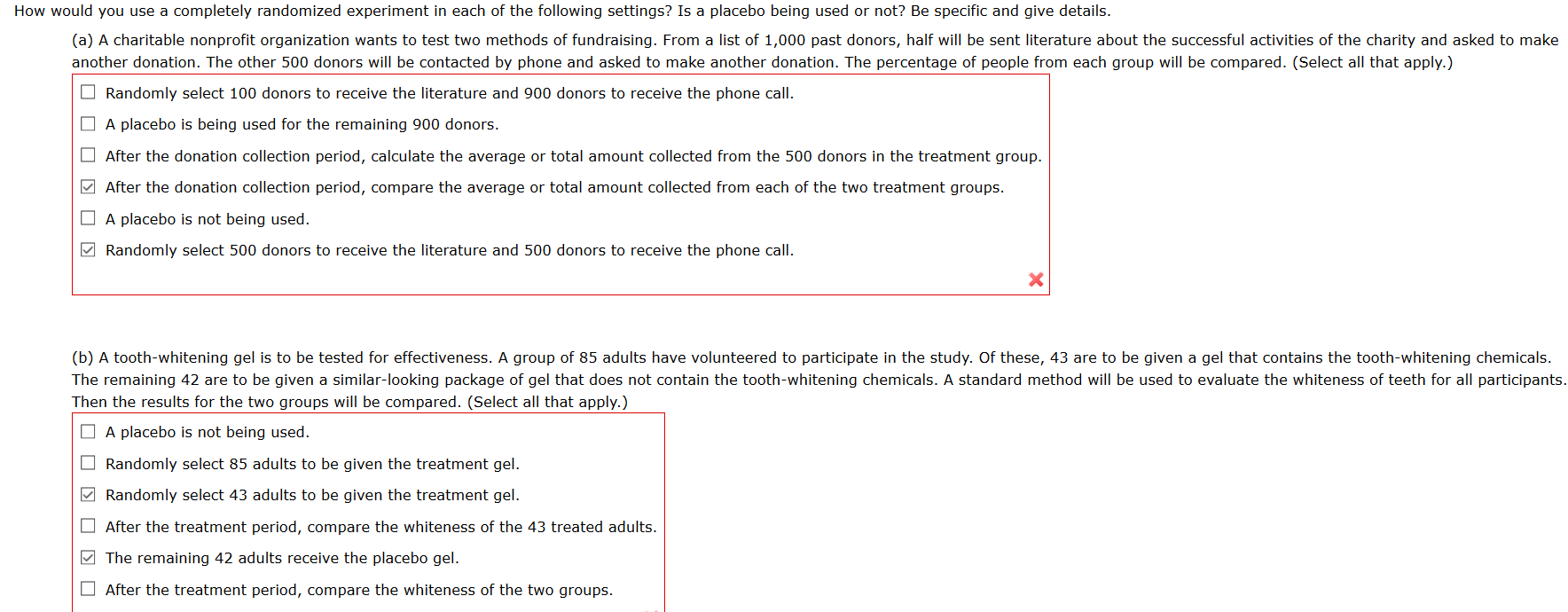 Solved How would you use a completely randomized experiment | Chegg.com