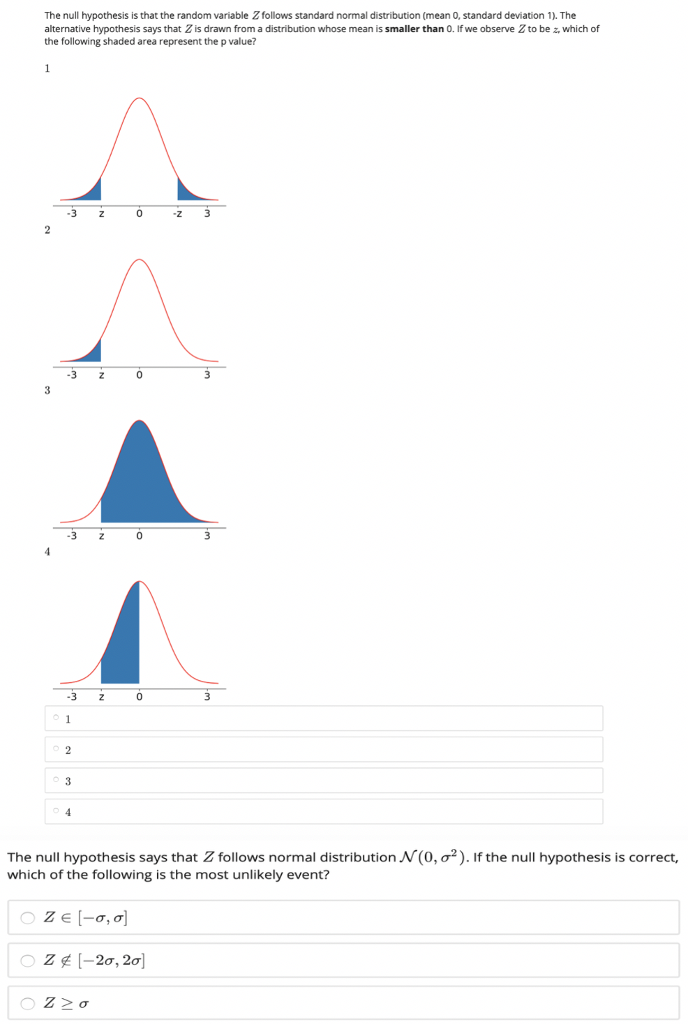 Solved The null hypothesis is that the random variable | Chegg.com