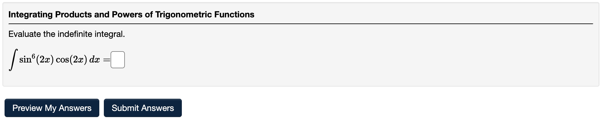Solved Integrating Products and Powers of Trigonometric | Chegg.com