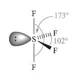 Solved Given the molecule SF4 (seesaw or disphenoidal) as | Chegg.com