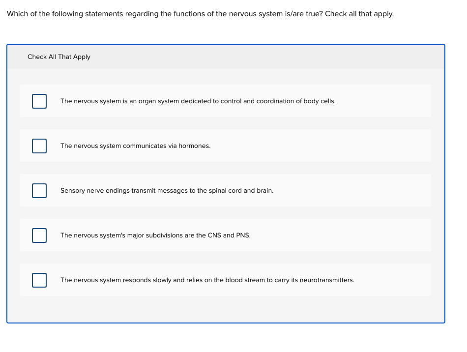 Solved Which of the following statements regarding the | Chegg.com