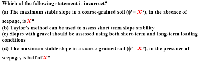 Solved Which of the following statement is incorrect? (a) | Chegg.com