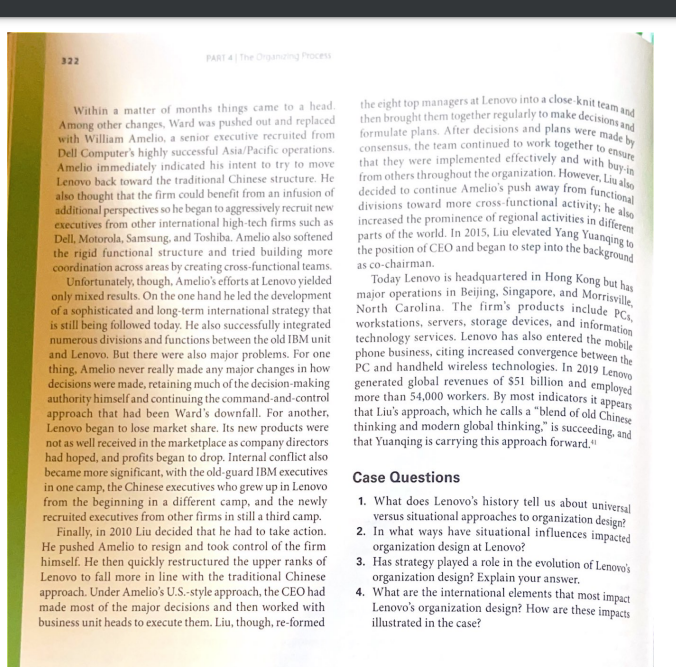 Solved 4. What are the international elements that most | Chegg.com