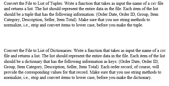Solved This practice example has a CSV file with a list of | Chegg.com