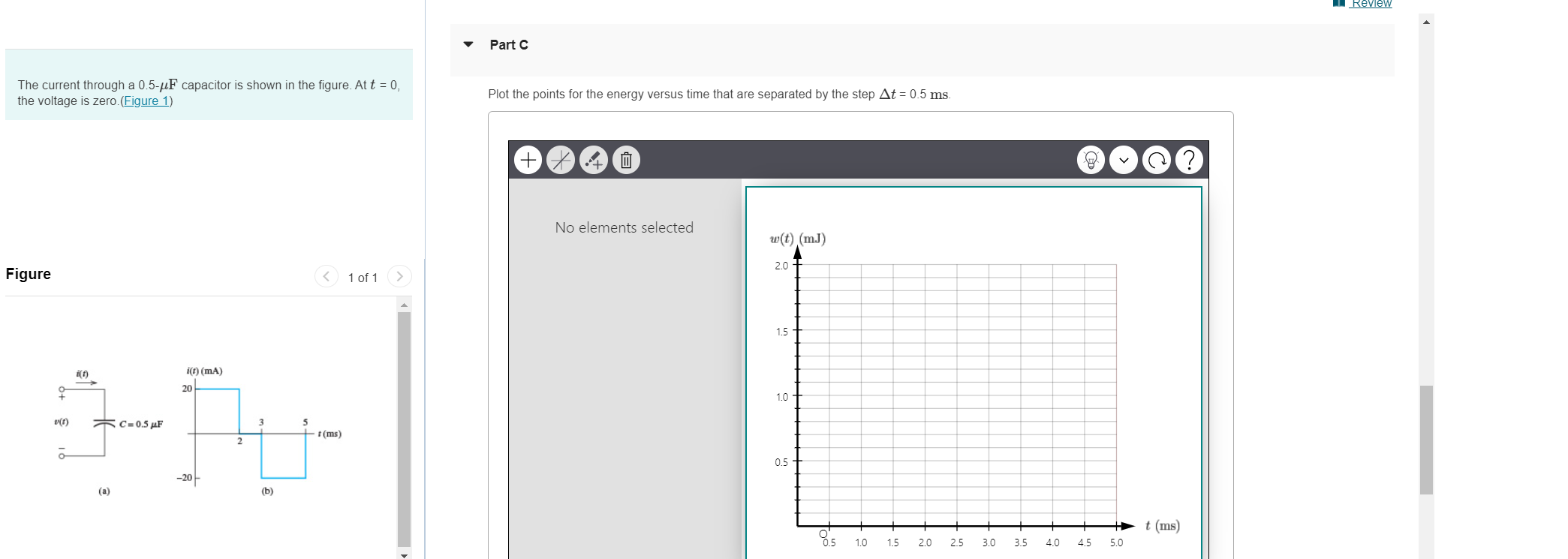 Solved | Review Part A Plot the points for the voltage | Chegg.com