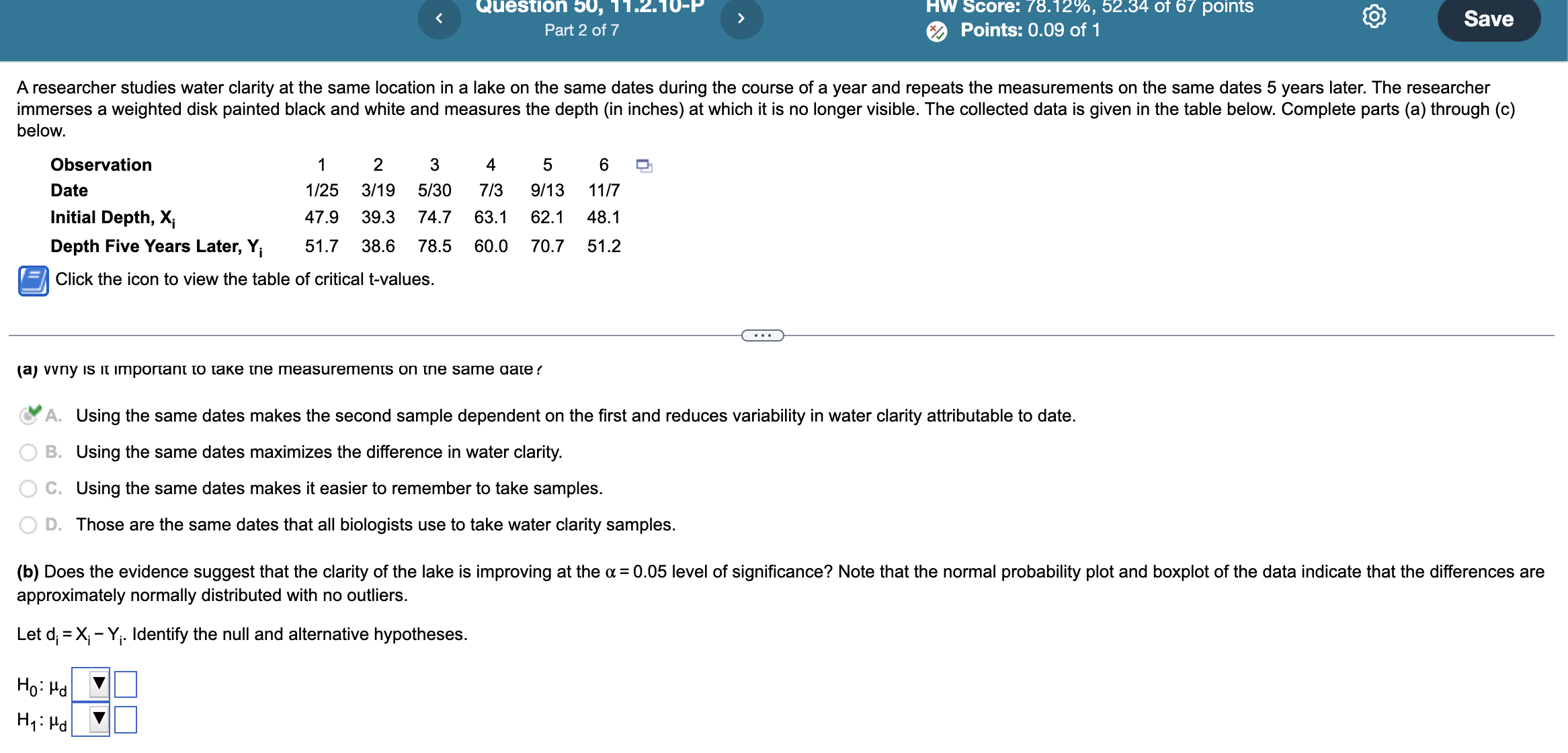 Solved Table of Critical t-Valuesbelow. Click the icon to | Chegg.com