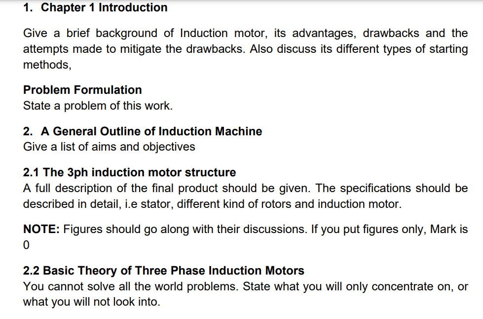 Solved Give a brief background of Induction motor, its | Chegg.com