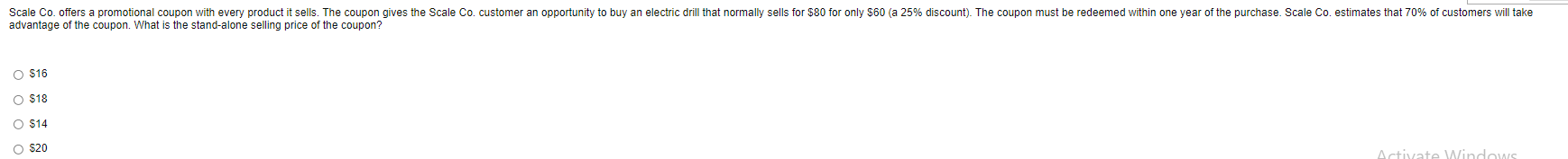 Solved Scale Co. offers a promotional coupon with every | Chegg.com