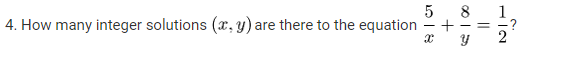 Solved How many integer solutions (x,y) ﻿are there to the | Chegg.com