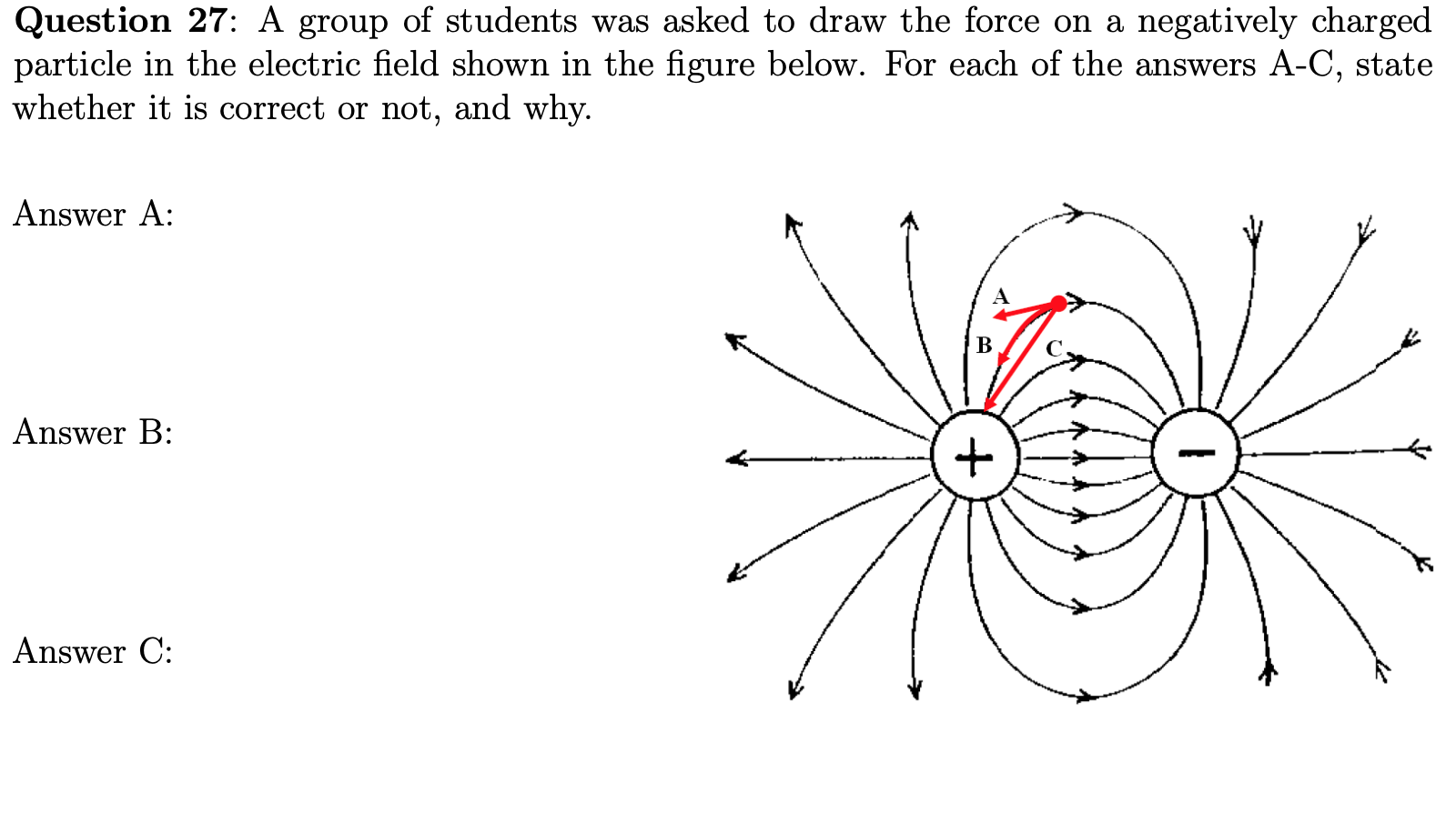 Solved Question 24: In the figure below, draw the trajectory | Chegg.com