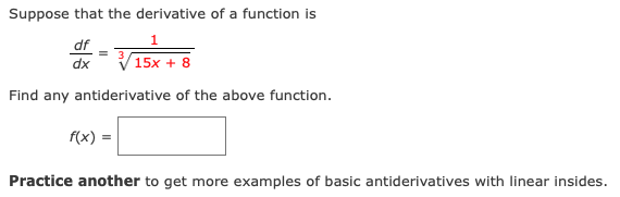 Solved Suppose that the derivative of a function is df dx | Chegg.com