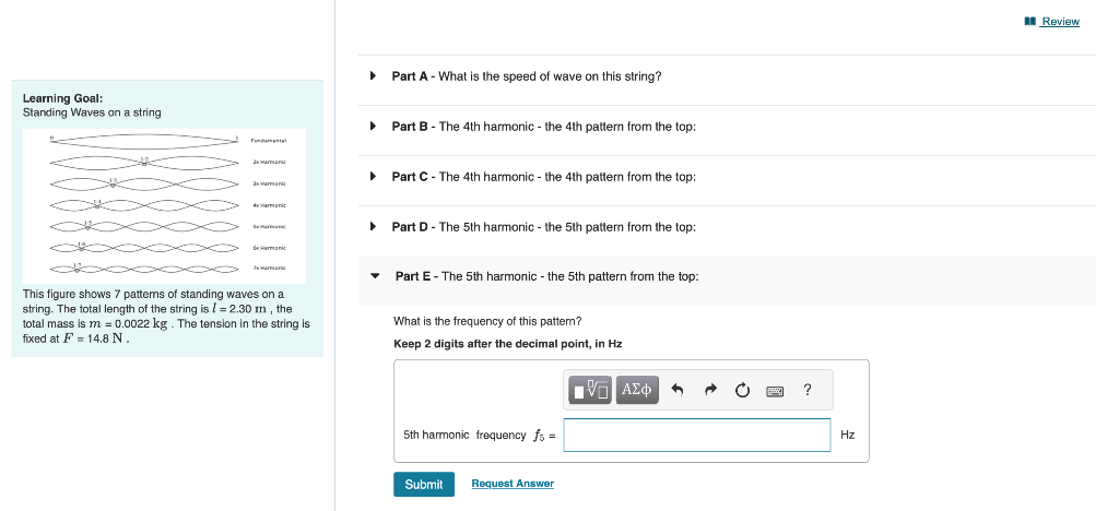 Solved Part A What is the speed of wave on this | Chegg.com
