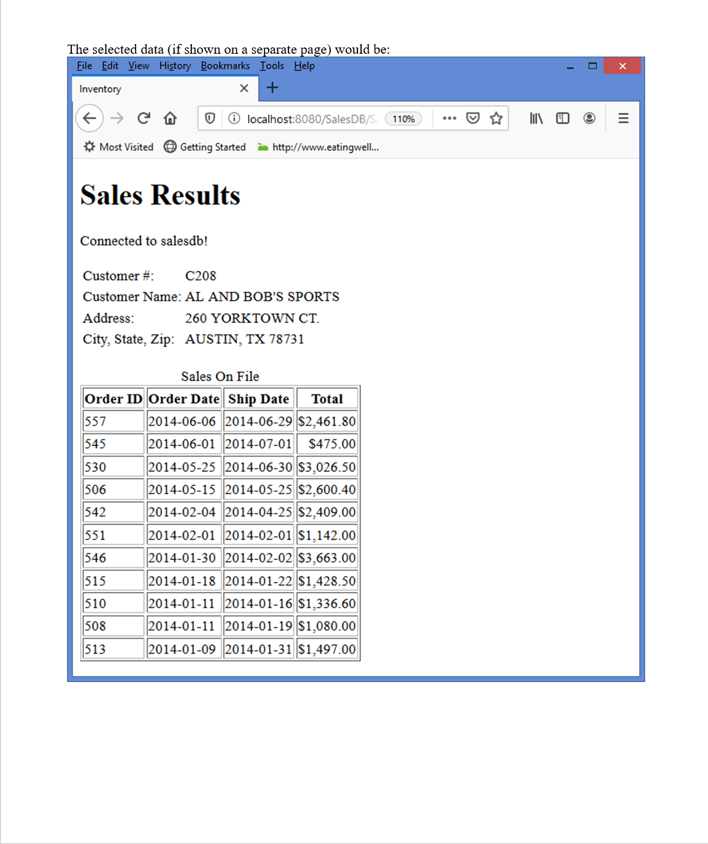 Solved IS265 - Scripting Technologies 2022 Final Project #2: | Chegg.com