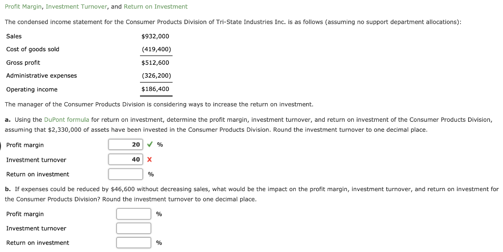 Solved Divisional Income Statements The following data were | Chegg.com