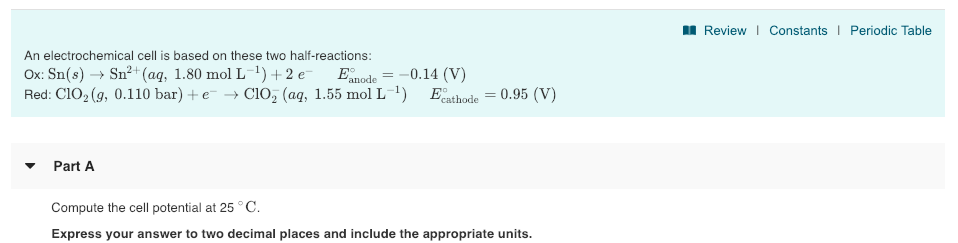 Solved יי Review 1 Constants l Periodic Table An | Chegg.com
