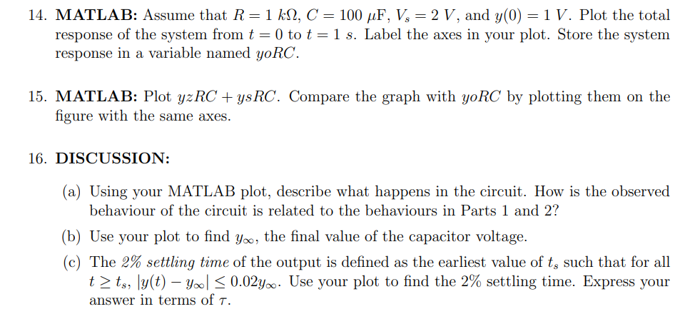 Solved Figure 1 represents an RC series circuit. In this | Chegg.com