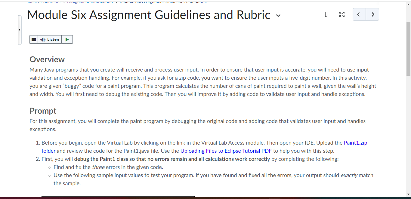 Solved Module Six Assignment Guidelines and Rubric - D 5x | Chegg.com