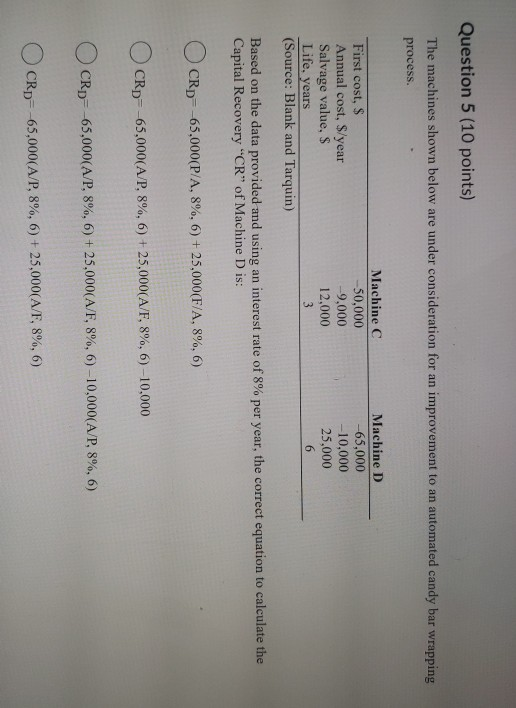 Solved Question 3 (10 points) The machines shown below are | Chegg.com