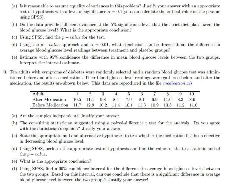 Problem: Watch Your Sugar Level! The most common | Chegg.com