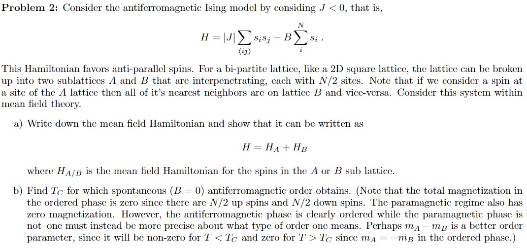 Solved This is graduate stat mech, I need a detailed | Chegg.com