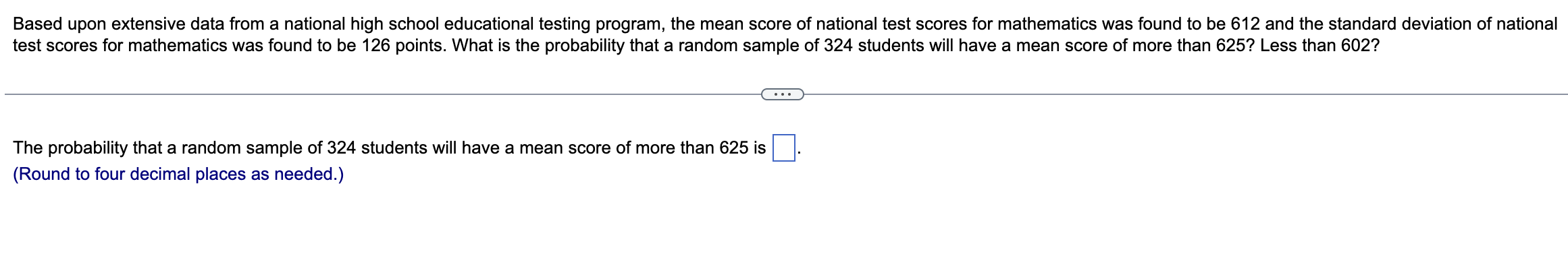 Solved Based upon extensive data from a national high school | Chegg.com