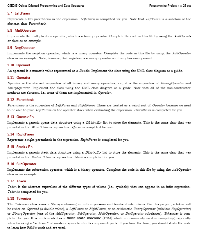 JAVA Programming Project. The instructions for | Chegg.com